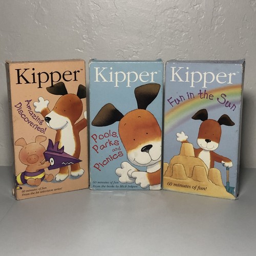 Kipper VHS Lot Of 3 Amazing Discoveries Fun in the Sun Pools Park ...