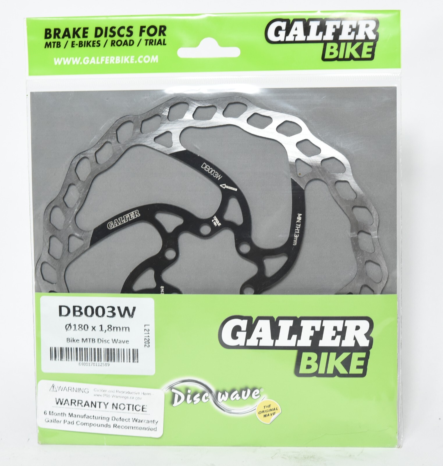 Galfer Bike Disk Break DB003W 180 x 1.8mm | eBay
