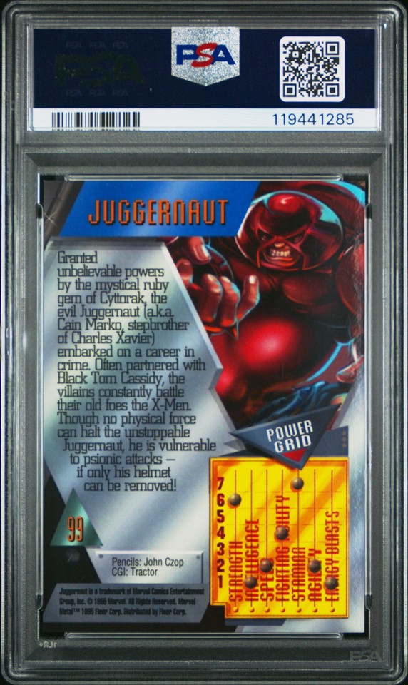 1995 MARVEL METAL #99 JUGGERNAUT PSA 9 | eBay