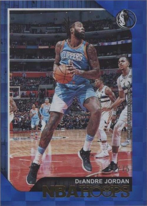 2018-19 Panini NBA Hoops - DeAndre Jordan #135 Blue Checkerboard /75 ...