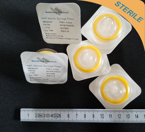Sterile 33mm MS Syringe Driven Filter 0.22µm PVDF Membrane x 5 like ...