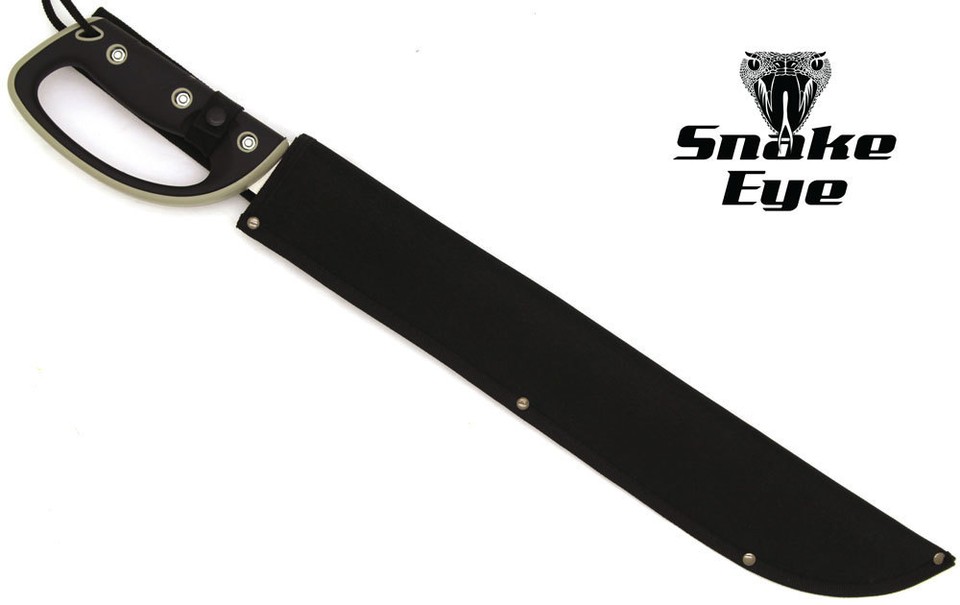 Snake Eye Tactical Full Tang Two Tone Handle Silver Sawback Fixed Blade ...