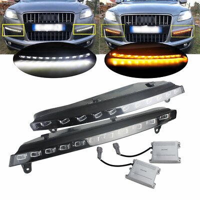 2x DRL Auto LED Tagfahrlicht Tagfahrleuchten Blinklicht L+R für 07-09 ...