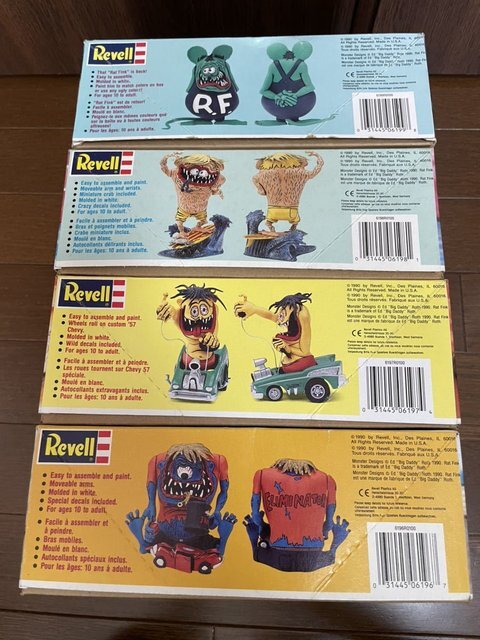 Revell Plastic Models Rat fink & Surf fink & Mr. Gasser & Fink ...
