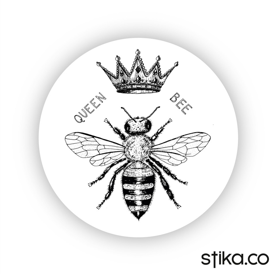 Pack of 24 Queen Bee Stickers, Paper Labels, Crafts stickers | eBay