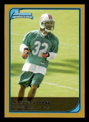 2006 Bowman #125 Jason Allen Rookie Gold Miami Dolphins | eBay