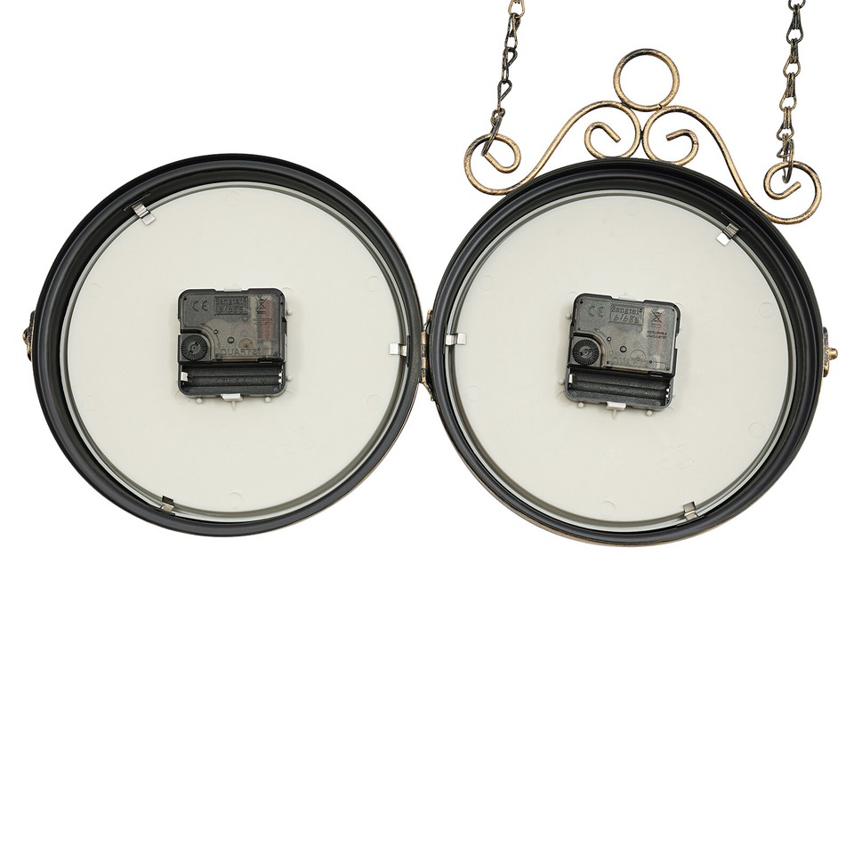 Double-sided Wall Clock, Wall Clock Decoration, Vintage Wall Clock ...