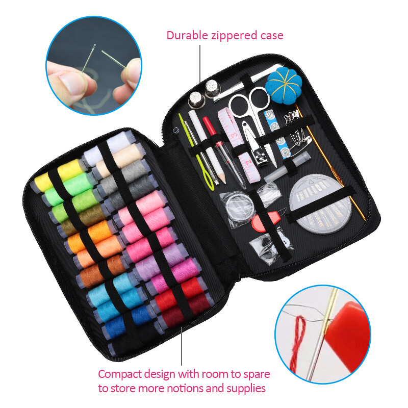 Smart Mini Electric Tailor Stitch Hand-held Sewing Machine w/ 126Pcs ...