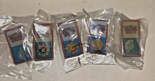 Pokemon SET OF 5 BADGES 2000 League Still Sealed Vintage Rare Wizards ...