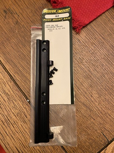 Weaver #163 Base, Pivot Mount Base For Marlin 36, 62, 336, 444, New Old ...
