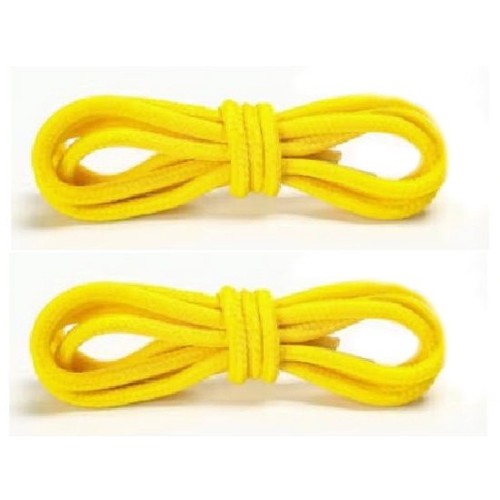 Yellow Heavy Duty Thick Replacement Round Rope Boot Sneakers Shoe Laces ...