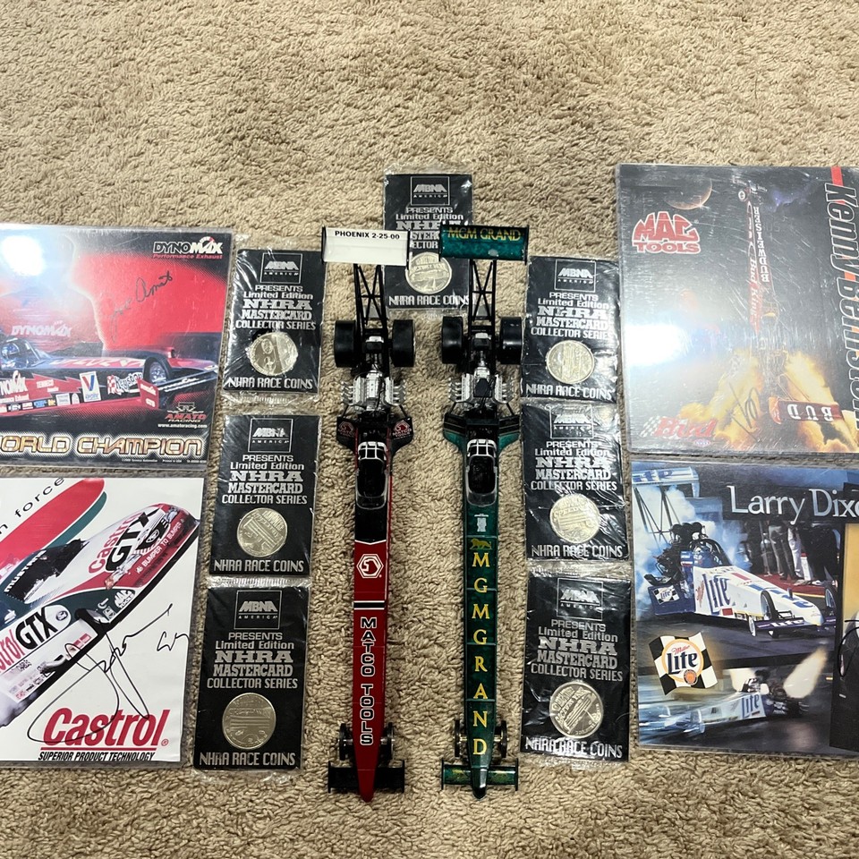 NHRA Lot-Autographs, Cars And Coins! Joe Amato, John Force And BONUSES ...