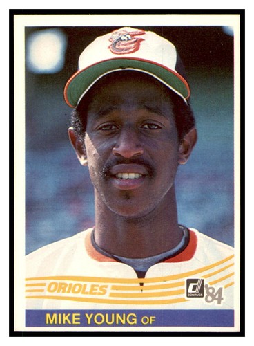 1984 Donruss Mike Young RC #621 Baltimore Orioles | eBay