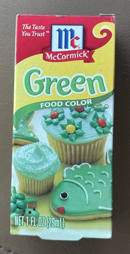 McCormick Green Food Coloring 1 oz Color Exp 3/16/25 | eBay