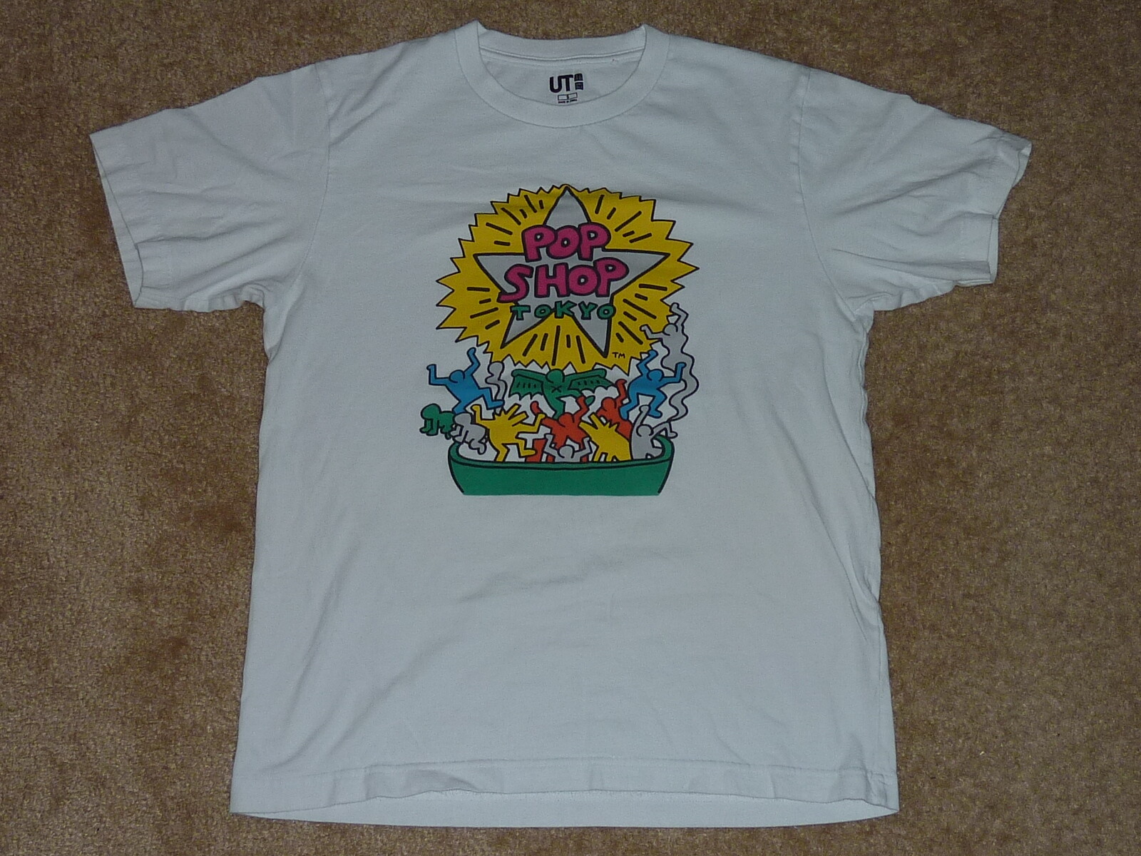 UT Uniqlo Keith Haring x Tokyo Pop Shop White w Stree… - Gem
