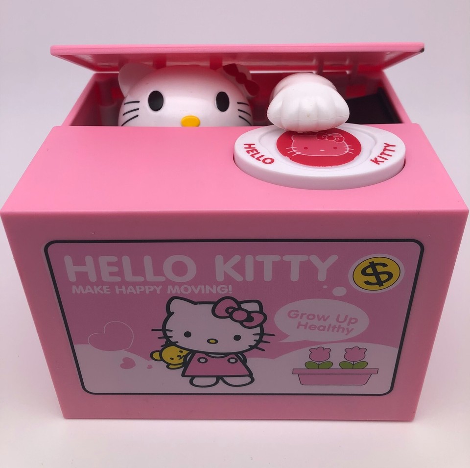 NEW Hello Kitty Mischief Coin Stealing Musical Bank. US Seller. Free ...