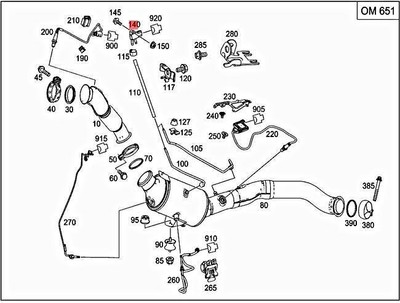 Genuine MERCEDES X222 W242 906 909 A207 C117 C207 Pressure sensor ...