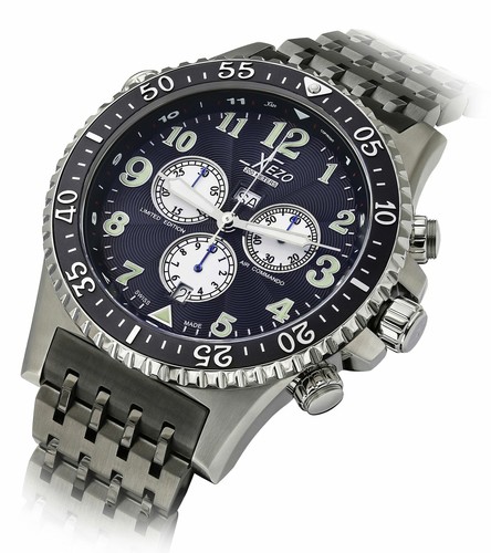 Xezo Air Commando D45-SR Swiss Made Quartz Watch. 200 Meters WR. Strong ...