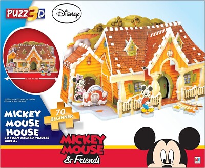 Disney Puzz 3D Mickey Mouse house Puzzle, 70 Piece | eBay