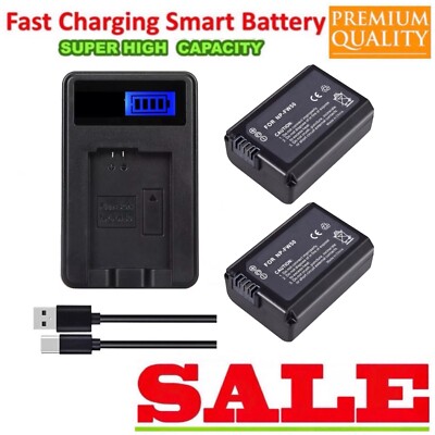 2 Battery / a USB Charger For Sony NEX-3 NEX-3N NEX-5 NEX-5N NEX-5R NEX ...