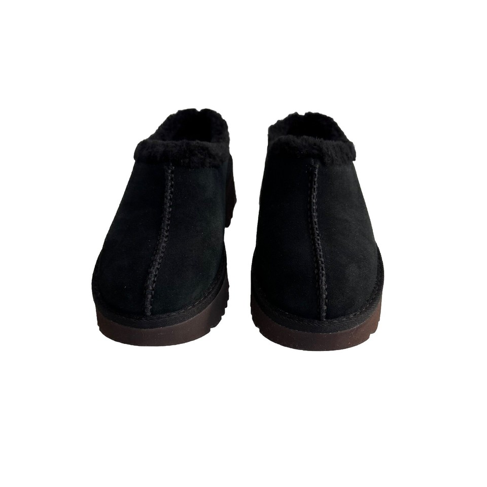 UGG NEW HEIGHTS COZY CLOG BLACK SLIP ON PLATFORM SANDALS US 10 / EU 41 ...