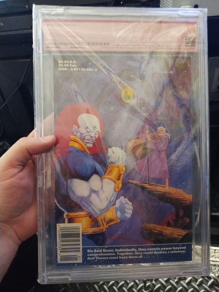 THANOS QUEST #1 - CBCS Verified Red label 8.0 JIM STARLIN COVER Ron Lim ...