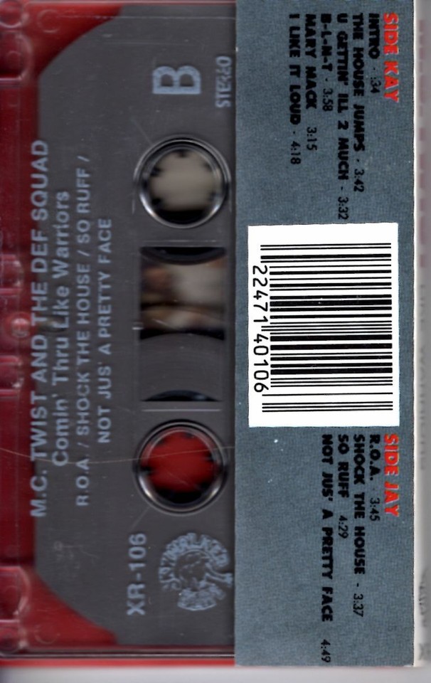 MC Twist & Def Squad Comin Thru Like Warriors 1989 Cassette Tape Album ...