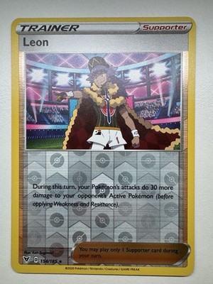 Pokémon TCG Leon Reverse Holo 154/185 Vivid Voltage Near Mint | eBay