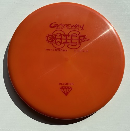 Gateway Chief OS 174g Orange Diamond Plastic Disc Golf Disc | eBay