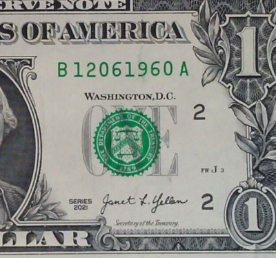 DECEMBER 6th 1960 Birthday Anniversary Date Note One Dollar Series 2021 ...