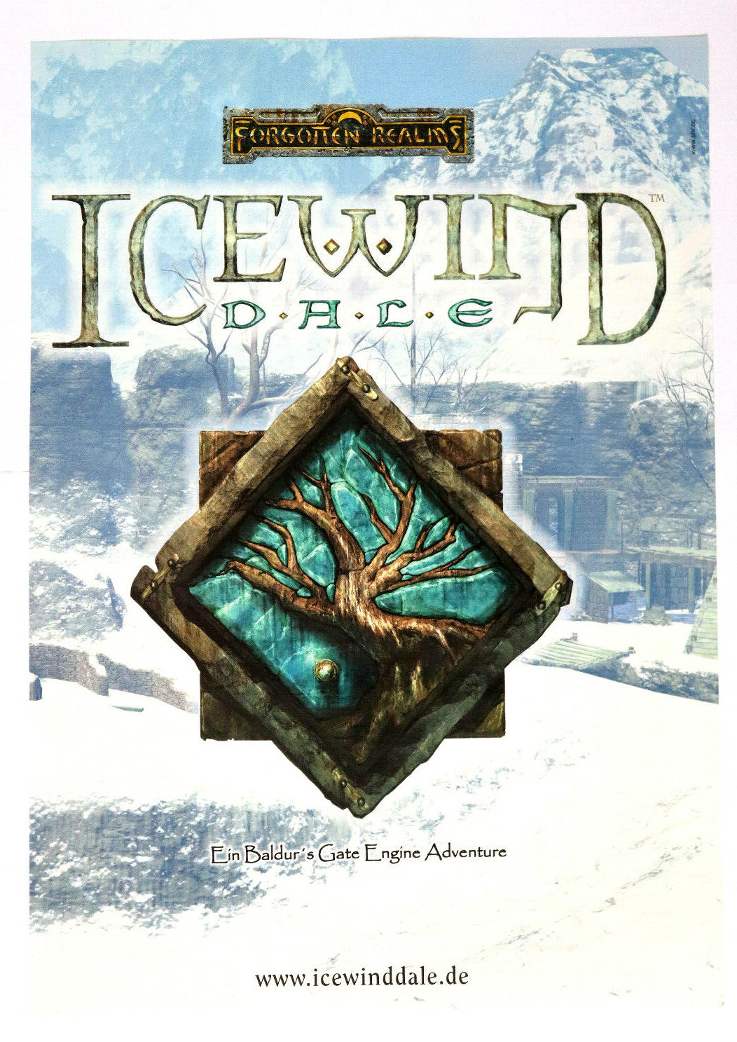 Icewind Dale Vintage Poster Ad Art Promo PC Game Ad Artwork ...