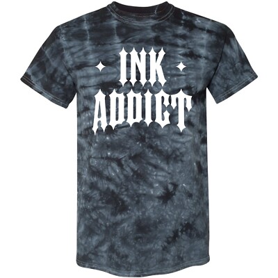 NEW InkAddict RETRO METAL II Tee Shirt BLACK TIE DYE SMALL-3XLRGE ...