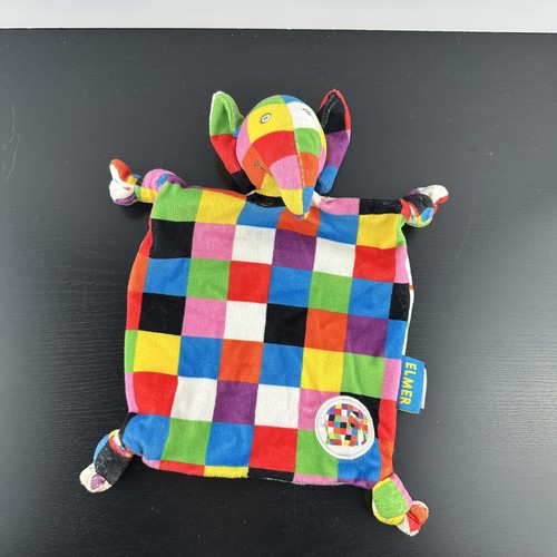 Elmer The Patchwork Elephant Lovey Plush Stuffed Animal Baby Toy ...
