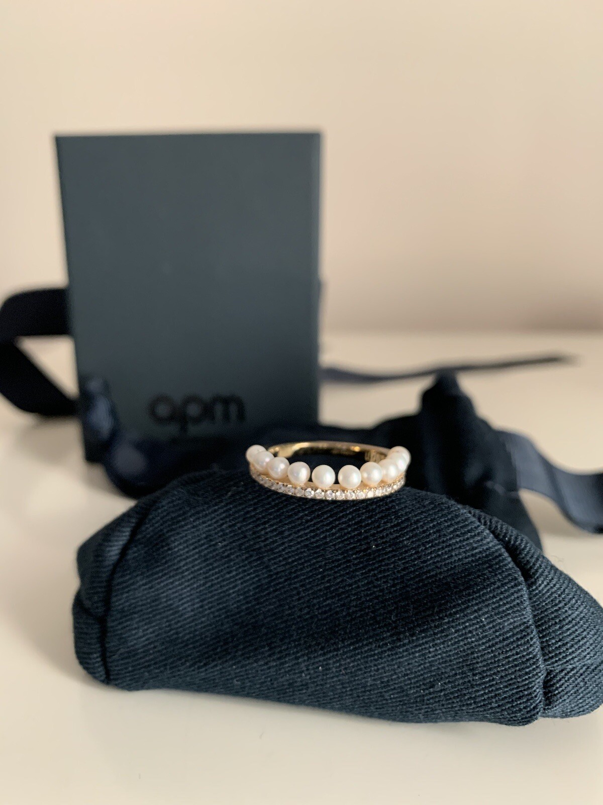 APM Up & Down Ring With Pearls +++ L@@K +++ | eBay