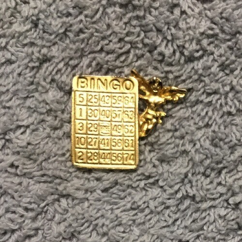 BINGO Casino Gambling Card Angel Game Lapel Hat Tie Scatter Pin Brooch ...