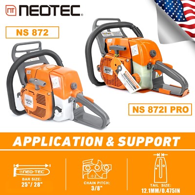 72cc Chainsaw Gas Power Head Compatible with 038 MS381 Milling Tree No ...