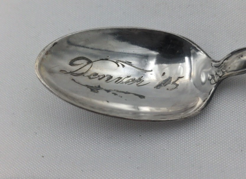 Vintage 1835 R Wallace FLORAL 4” Silver Spoon Denver '05 | eBay