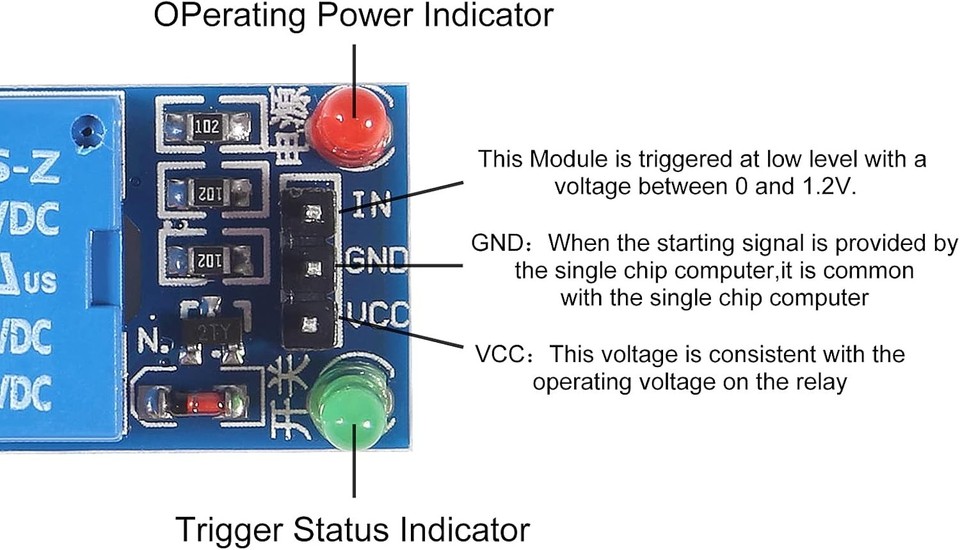 AITRIP 10PCS 5V One Channel Relay Module Switch with OPTO 1CH-5V-10PCS ...