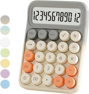 Gray White Calculator, Standard Gray White Calculator with 12 Digit ...