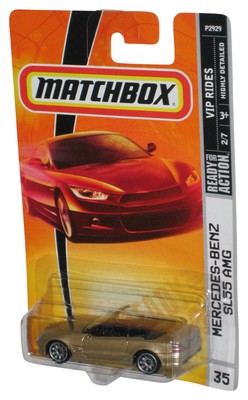 Matchbox VIP Rides 2/7 (2008) Gold Mercedes-Benz SL55 AMG Toy Car #35 ...
