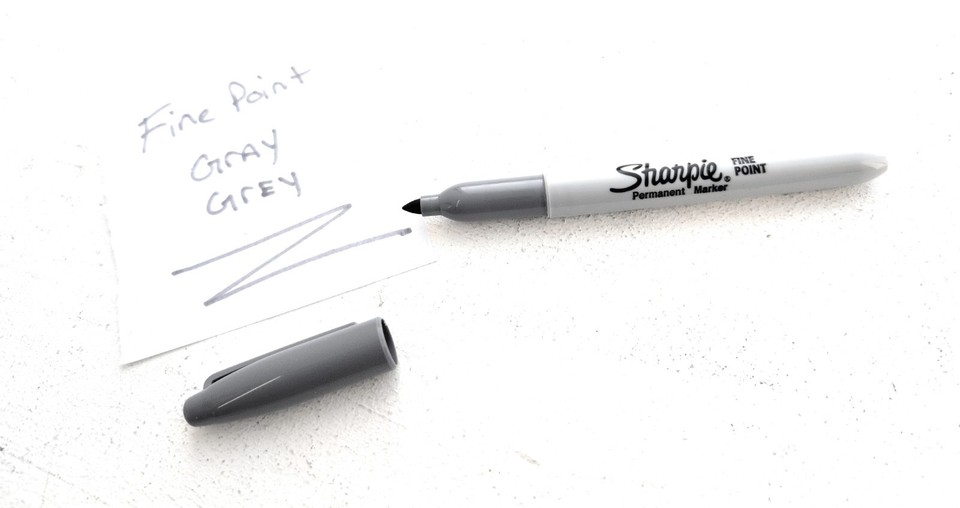 30ct Wholesale Bulk Sharpie Permanent Marker Lot: Fine Point GRAY /GREY ...