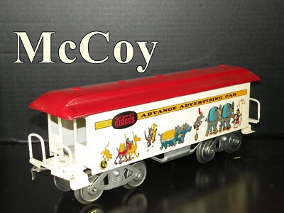 McCoy TPC Circus Advance Advertising Car Tinplate Standard Gauge White ...