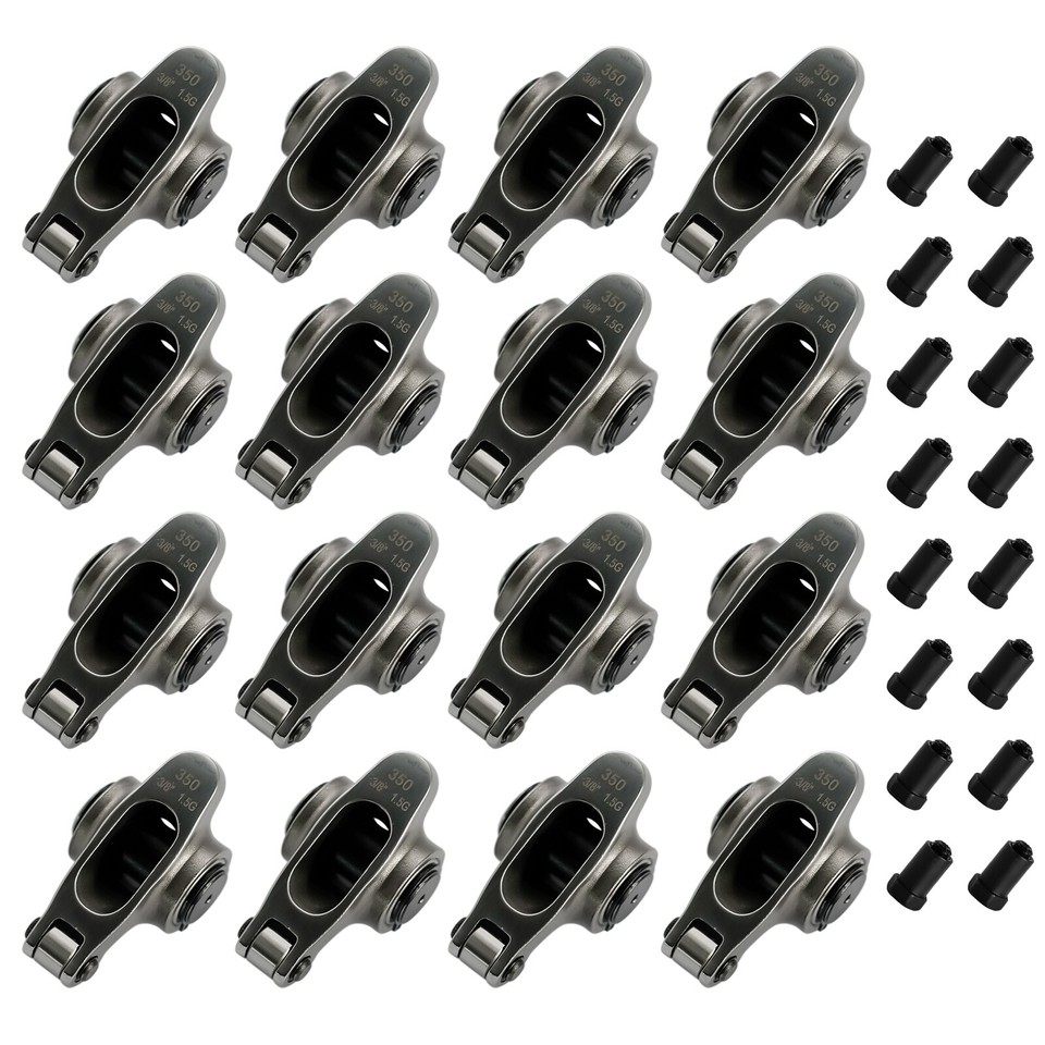 1.50 x 3/8" Self-Aligning Roller Rocker Arms Kit for Chevy SBC 305 327 ...