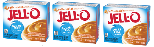 Jello Sugar Free Butterscotch Instant Pudding & Pie Filling Mix 3 Pack ...