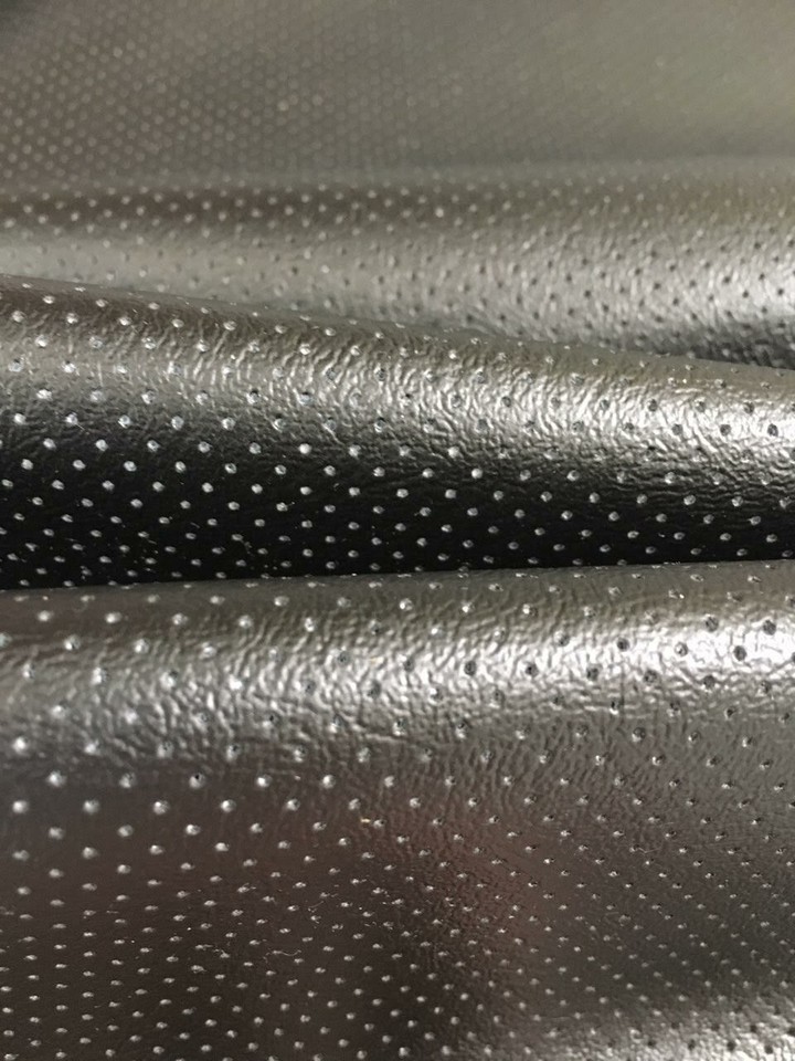 PERFORATED Upholstery Faux Leather Vinyl Fabric Automotive damage seats ...