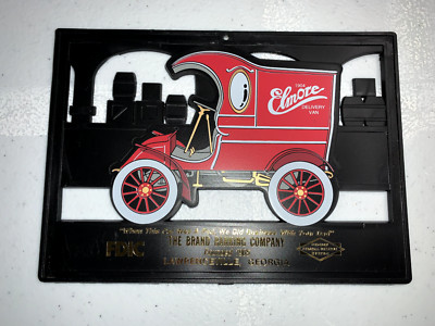 VERNON CALENDAR TOPPER AUTO ADVERTISING FRAME PLAQUE-1904 ELMORE ...