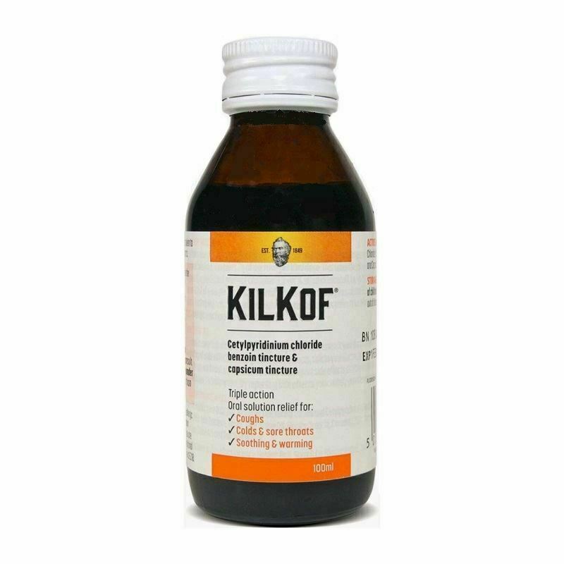 KILKOF Oral Solution for Cough Cold Sore Throat 100ml Bells for sale ...