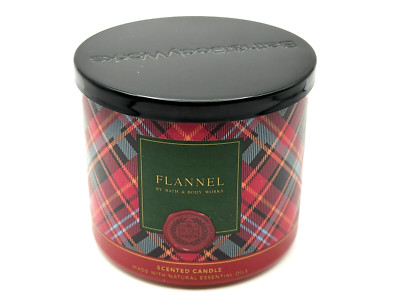 FLANNEL BATH & BODY WORKS FLANNEL LARGE SCENTED 3-WICK 14.5 OZ SEASONAL ...