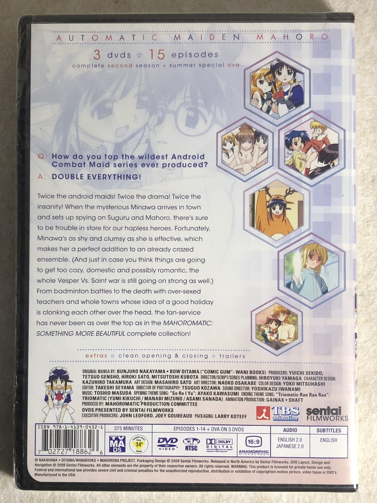 Mahoromatic 2: Something More Beautiful - Collection (DVD, 2009, 3-Disc ...