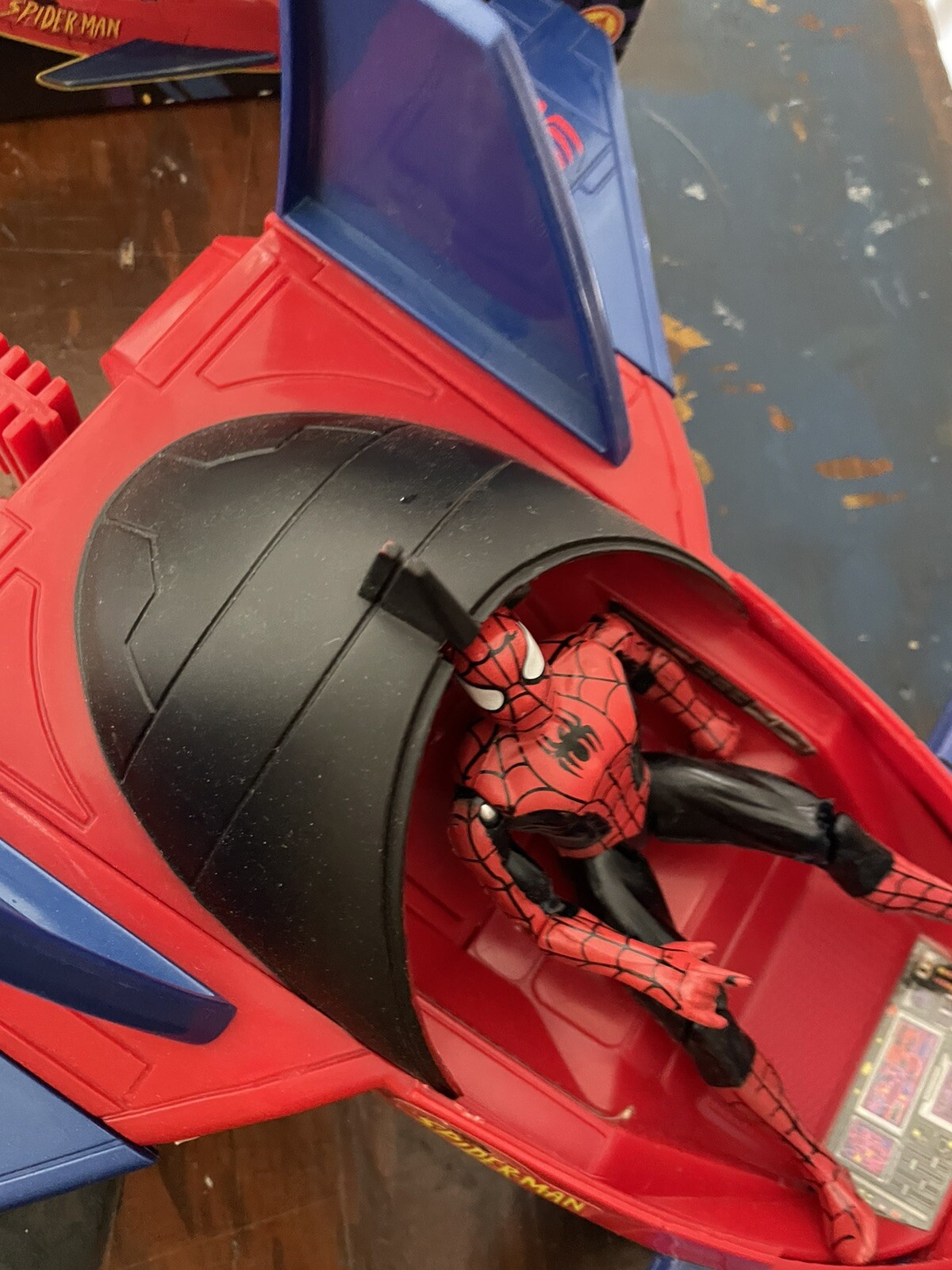 Spider-Man Web Jet with "Exclusive Action Figure" (Toy Biz) 1997 Marvel ...